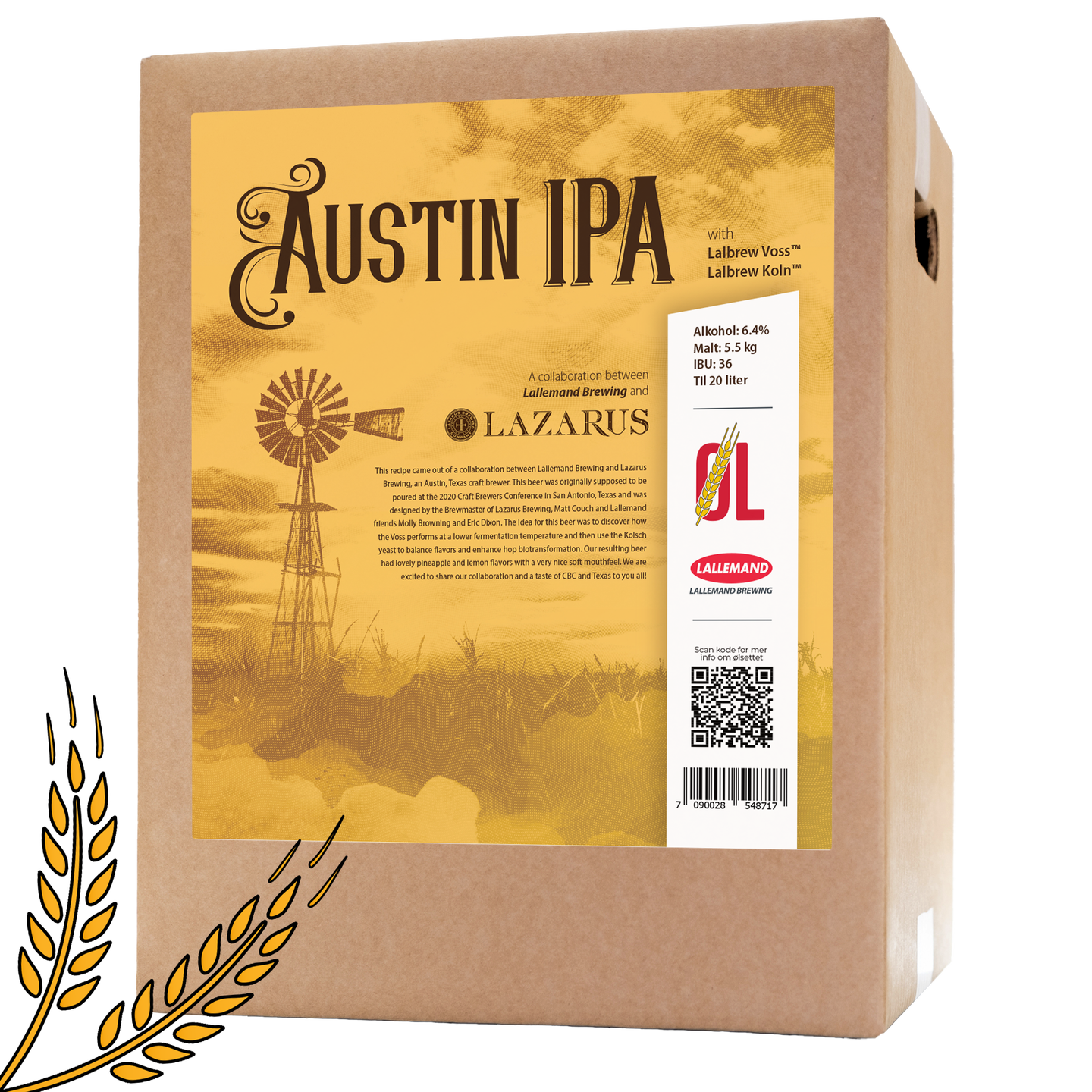 Austin IPA 20l, reseptipaketti, BBE 4/2025 – Mallaspuoti